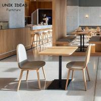 China 75cm Square Solid Wood Dining Table Set with 4 Chairs for Coffee Shop Restaurant for sale