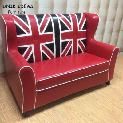 China England Style Commercial Leather Booth Seating Bench 120x65x80 cm Restaurant Sofa for sale