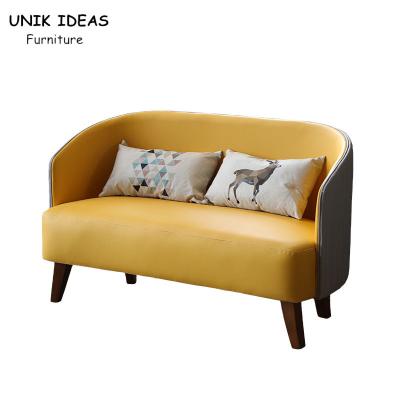 China Modern Lounge Booth Seating Cafe Dining Chair Sofa Stripe Fresh 52x60x75cm Leather for sale