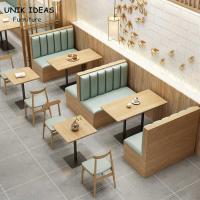 China 2 Person Commercial Restaurant Booth Seating Coffee Sofa Bench With Table Sets for sale