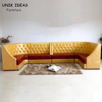 China Vintage Chesterfield Club Sofa Banquette Booth Seating Custom Leather Fabric 200 Piece Order for sale