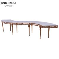 China Nesting Hall Round Banquet Foldable Table Circular Party Stainless Steel for sale
