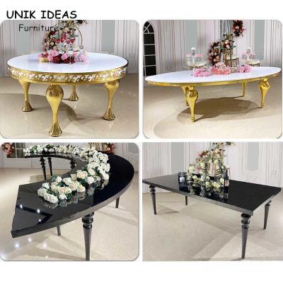 China Stainless Steel Folding Banquet Table 5 Foot 4 Foot Wedding Event Table for sale