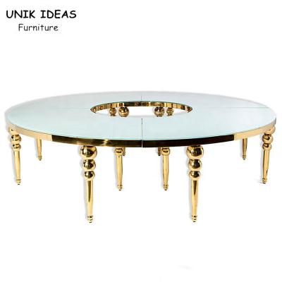 China Monaco Marriage Hall Dining Table Chairs S Shape Decoration Creative 75CM for sale