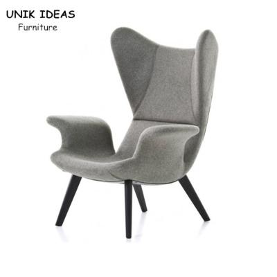 China Butterfly Upholstered Single Seater Sofa Chair High Back Armrest 100cm Fabric for sale