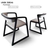 China Scandinavian Oak Wood Dining Chair with Arm 56x52x73cm Antique Nordic Home for sale