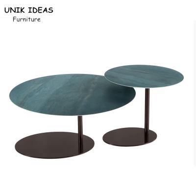 China 850x850mm High Gloss Granite Top Luxury Center Table for Hall Office for sale