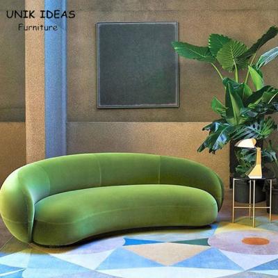 China Half Moon Sectional Living Room Couch Set with Recliners 160cm Custom Fabric for sale