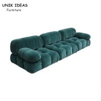China Italian Minimalist 3 Piece Living Room Sectional Sofa with Recliners Fabric Velvet for sale