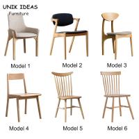 China Solid Wood Scandinavian Dining Chair Oak Windsor Restaurant Chair Custom Color for sale