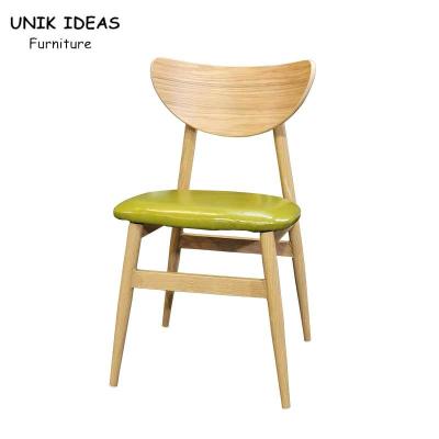 China Ash Wood Dining Chair 75cm Leisure Simple Nordic Chair for Restaurant Coffee Shop for sale