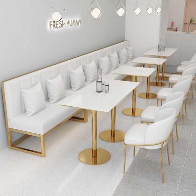 China Modern Marble Coffee Table and Velvet Chairs Set Stainless Steel Base Custom Size for sale