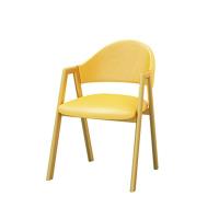 China Wooden Armrest Dining Chair 48x45x72cm Eco-Friendly Metal or Wood Custom Colors for sale