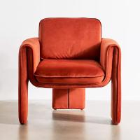 China Chesterfield Single Armrest Sofa Chair 80x80x90cm Customizable Leather Fabric for sale