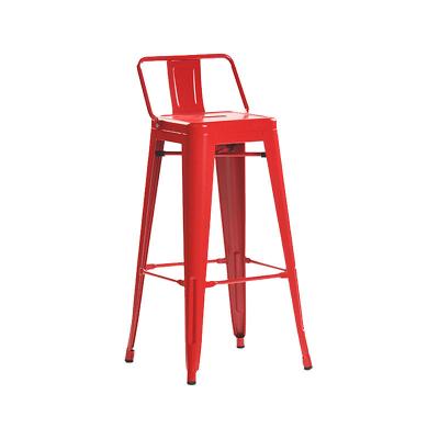 China Colorful Retro Metal Cafe High Bar Stools 350 lbs Capacity for Restaurant Bar Dining for sale