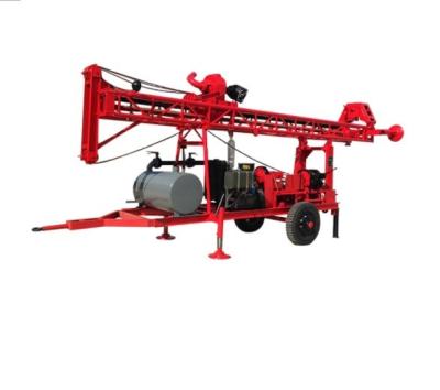 China Small Borehole GL-II Water Drilling Machine With Trailer Type 200m Depth for sale
