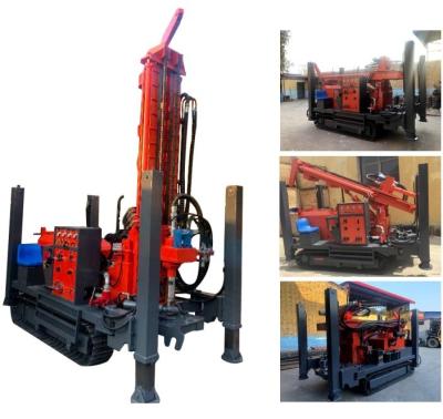 China Fully Hydraulic Water Well Drill Rig Compact Structure With Crawler Chassis for sale