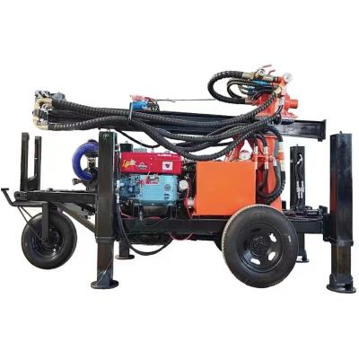 China Trailer Mounted Water Well Drill Rig 130m Full Hydraulic For Shallow Wells for sale