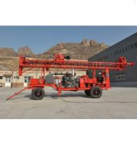 China Four Wheel Trailer Mounted Drill Rig For Agricultural Irrigation for sale