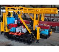 China 250m Hard Rock Portable Water Well Drilling Rig Machine Crawler Mounted for sale