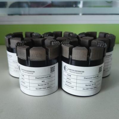 China Bq Nq Hq Pq Impregnated Diamond Core Bits With Reaming Shell for sale