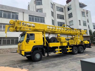 China 300m Borehole Drilling Rig Howo 6x4 Truck Chassis Rotary Table Type for sale