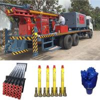 China Gl300at 6x4 Water Well Drill Rig Borehole Truck Mounted Dth With Air Compressor for sale