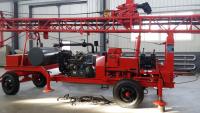 China GL - IIA 300m Small Well Drilling Rig Portable Trailer Mounted Diesel Engine Power for sale