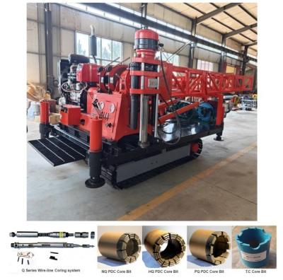 China 200m 300m Exploration Drilling Rig Based On Crawler Chassis For Inclined Hole Rock Sampling for sale