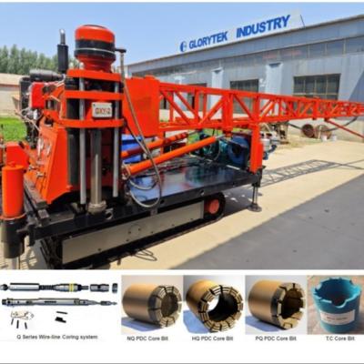 China 50m 100m 200m 300m Exploration Drilling Rig Mounted On Crawler Chassis for sale
