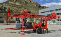 China 200m Depth Water Well Drill Rig Trailer Mounted Diesel Engine for sale