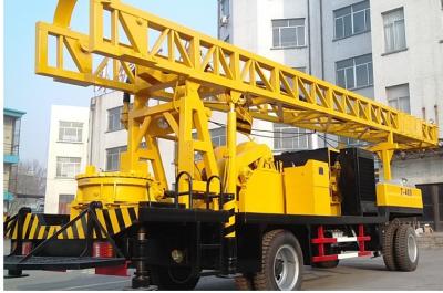 China Depth 400m Water Well Drill Rig Truck Mounted Borehole Machine With Autoloader for sale