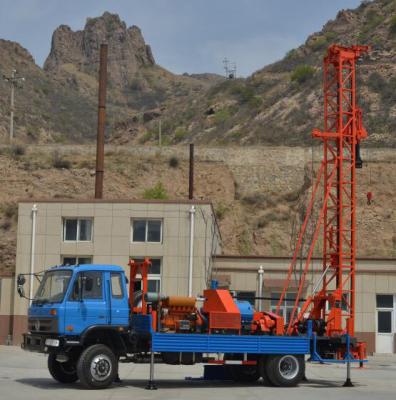 China Dth Bore Hole Water Well Drill Rig Truck Mounted 300m Machine Portable for sale