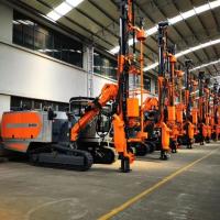 China Mining Integrated DTH Surface Drill Rig Machines Air Compressor Built in for sale