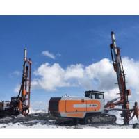 China High Efficiency Integrated DTH Pneumatic Drill Rig Machines for Gold Mining for sale