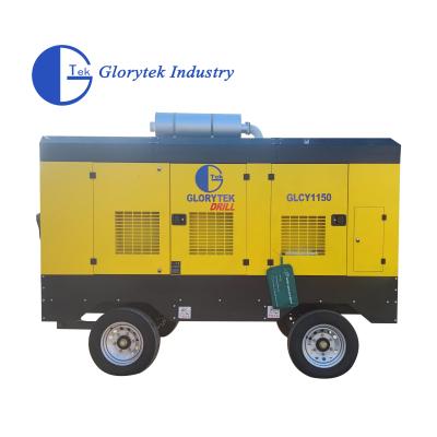 China GLORYTEK Portable Diesel Engine Driven Air Compressor with 31m3/min Air Output and 25bar Pressure for Industrial Use for sale