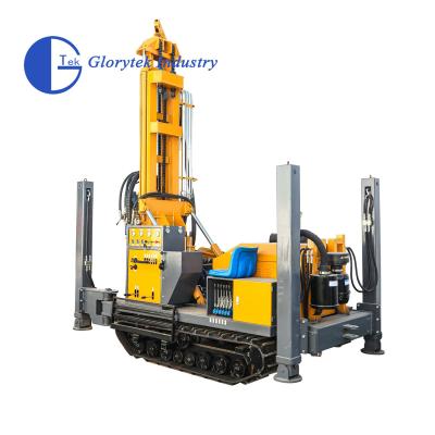 China GL180R Rubber Crawler Water Well Drill Rig with 180m Depth and Hydraulic Top Drive for Geothermal Borehole Drilling for sale