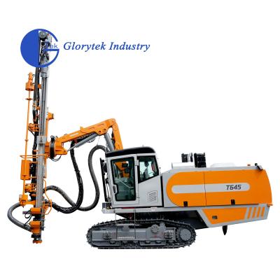 China T645 Integrated Surface Top Hammer Drill/Drilling Rig with High Frequency High Pressure Full Hydraulic Rock Drills for sale