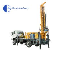 China 500m Depth Full Hydraulic 4X4 Truck Mounted Borehole Water Well Drilling Rig With Bw650 Mud Pump for sale