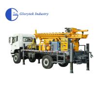 China 500m Depth Full Hydraulic 4X4 Truck Mounted Borehole Water Well Drilling Rig With Bw650 Mud Pump for sale