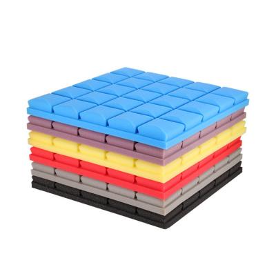 China Acoustic Foam Sound Panels 50x50x5cm Self-Adhesive Mushroom Shape Soundproofing Sponge for sale