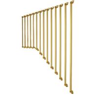 China Custom Aluminum Railing for Modern Apartment Stairs Balustrade 1.2m Height for sale
