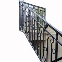 China Modern Wall Mounted Wrought Iron Stair Railing Handrail Bar 120cm for Home Design for sale