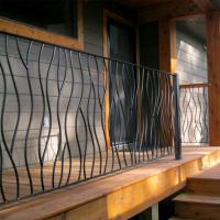 China Modern Wall Mounted Wrought Iron Stair Railing Handrail Bar 120cm for Home Design for sale