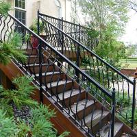 China Modern Wall Mounted Wrought Iron Stair Railing Handrail Bar 120cm for Home Design for sale