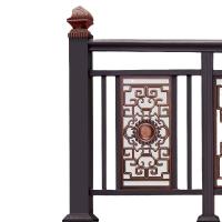 China Wood Top Handrail Post Mounted Stainless Steel Glass Railing for Stairs 42mm for sale