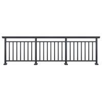 China Metal Indoor Balustrade Wrought Iron Handrail Stair Railing Modern Apartment Design 900mm Height for sale