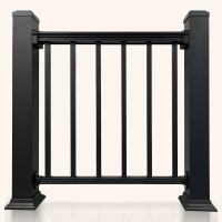 China Wall Mounted Wooden Stair Railing Modern Design Steel Balcony Aluminium Railing 1000mm Height for sale