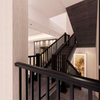 China Wall Mounted Wooden Stair Railing Modern Design Steel Balcony Aluminium Railing 1000mm Height for sale