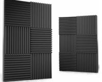 China White Black Soundproof Polyester Fiber Acoustic Panel 1200x600mm for Office Sound Absorption for sale